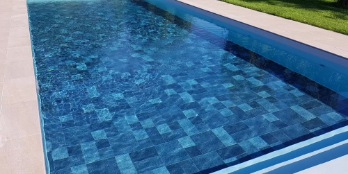 Liner piscine armé Pierre de bali - Distripool